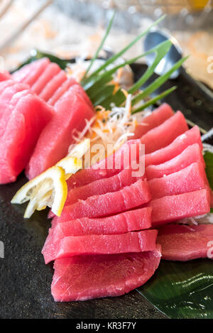 Plate of o’toro tuna sashimi Stock Photo - Alamy