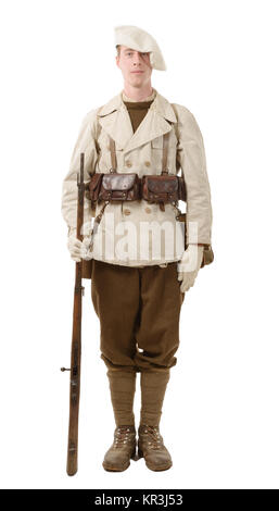 french mountain infantry soldier during the war on white Stock Photo ...