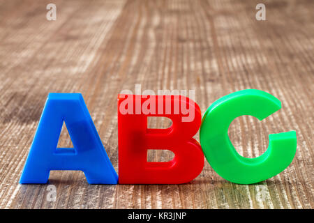 Magnetic Plastic Alphabet colorful ABC Letters Isolated on White ...