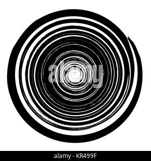 Black Spiral Grunge Pattern Isolated on White Background Stock Photo ...