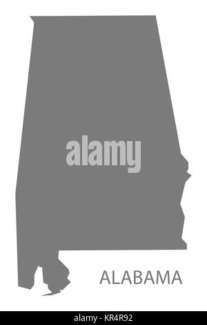 Modern Map - Alabama USA federal state illustration silhouette Stock ...