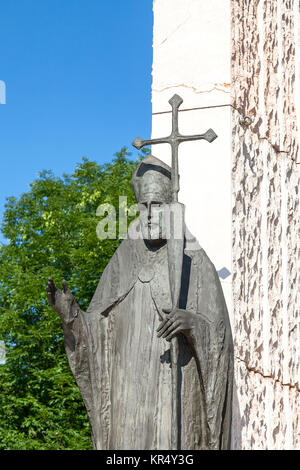 Bronze statue of St. Stanislaus on Altar Three Millennia, Church on ...