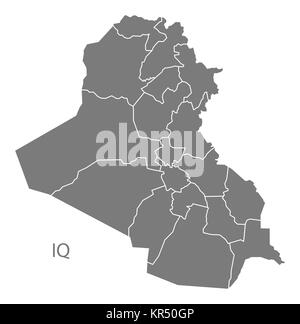 Iraq administrative divisions map Stock Vector Art & Illustration ...