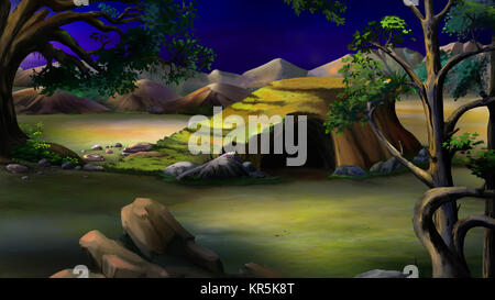 cave in the night Stock Photo - Alamy
