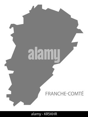 Modern Map - Franche Comte France FR illustration Stock Photo - Alamy