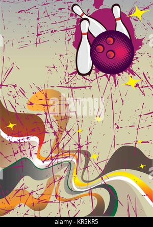 Abstract bowling motive Stock Vector Image & Art - Alamy