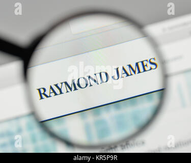 Milan, Italy - November 1, 2017: Raymond James Financial logo on the ...