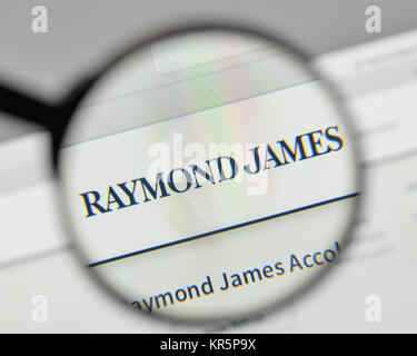 Milan, Italy - November 1, 2017: Raymond James Financial logo on the ...