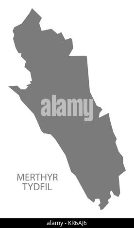 Merthyr Tydfil, region of Wales - Great Britain. Low resolution ...