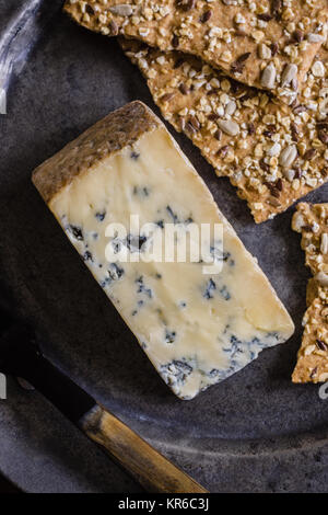 Mature Perl Las a Stilton style British blue cheese served with spelt ...