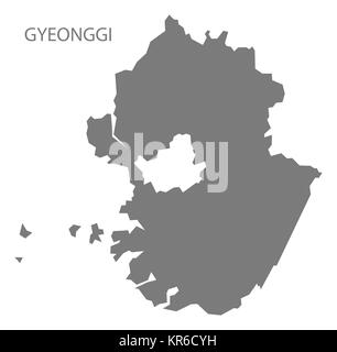 south korea gyeonggi province map Stock Photo - Alamy