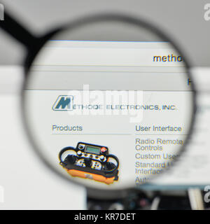 Milan, Italy - November 1, 2017: Methode Electronics logo on the ...