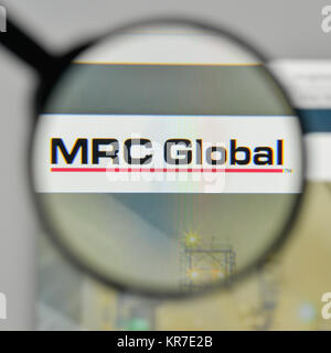 Milan, Italy - November 1, 2017: MRC Global logo on the website ...