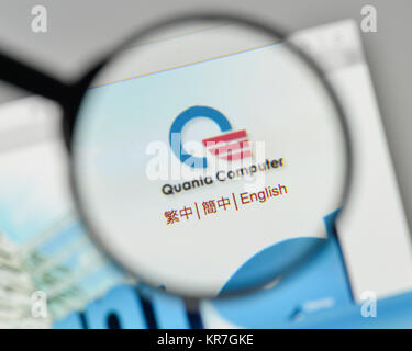 Quanta computer logo is visible on the broken glass. Quanta Computer ...
