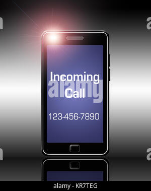 Cell phone functions that support handicapped people. Lights up when ...