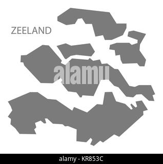 Grey Netherlands map Stock Photo - Alamy