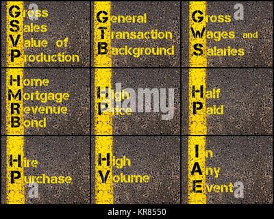 Concept image of Business Acronym GTB as General Transaction Background ...