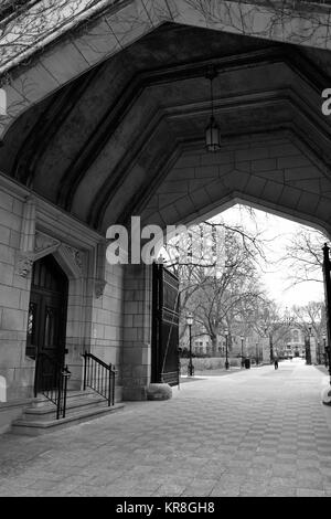 Main entrance gate to the American University of Beirut (AUB), Ras ...