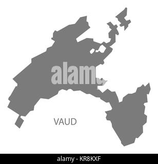 Map of Canton Vaud - Switzerland Stock Photo - Alamy