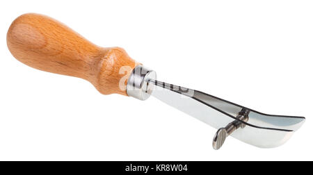 Adjustable Edge Creaser tool isolated on white background. Leather ...