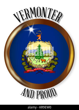 Vermont state of America badge Stock Photo - Alamy