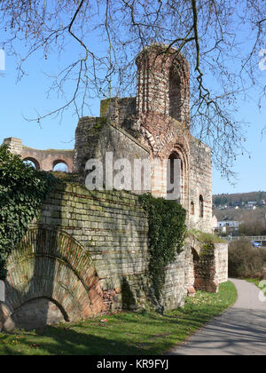 Imperial Baths, Kaiserthermen, ruin of a Roman bathing palace, Trier ...