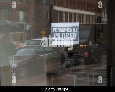 Manchester, New Hampshire, USA - Closed window with street art Stock ...