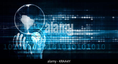 Global Distribution System with Hands Reaching for Globe Stock Photo ...