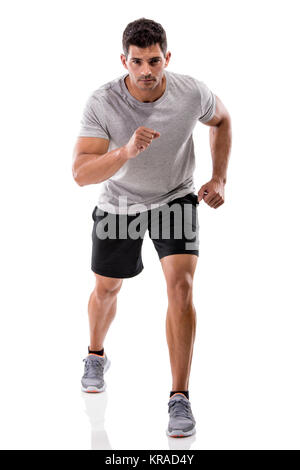 sportsman runner at the start, sports background Stock Photo - Alamy