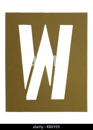 cardboard with cut out letter e Stock Photo - Alamy