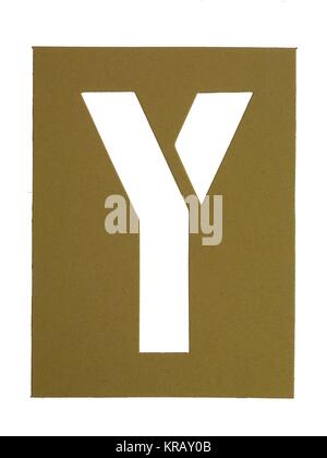 cardboard with cut out letter e Stock Photo - Alamy