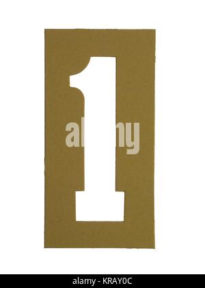 cardboard cut out number 5 Stock Photo - Alamy