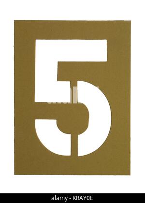 cardboard with cut out number 3 Stock Photo - Alamy