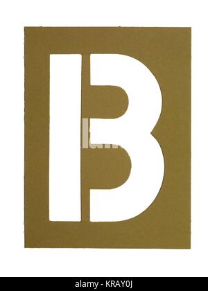 L alphabet cut out of cardboard paper Stock Photo - Alamy