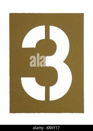 cardboard cut out number 5 Stock Photo - Alamy