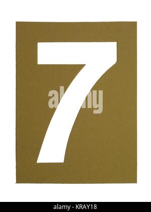 cardboard cut out number 5 Stock Photo - Alamy