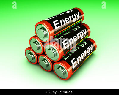 A pyramid of AA Batteries Stock Photo - Alamy