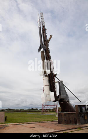 Black Brant 9 sounding rocket at Wallops Flight Facility Stock Photo ...