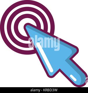 Cartoon arrow cursor icon, diagonal arrow pointer with rounded corners Stock Vector Image & Art ...
