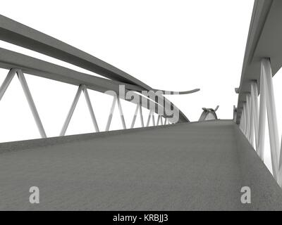 Bridge - Computer Art Series - 3D Images Stock Photo - Alamy