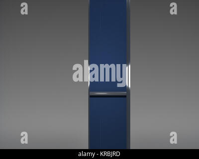 Illustration of Blue and gray Elevator Interior Stock Photo - Alamy