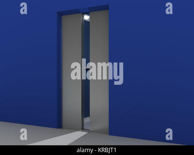 Illustration of Blue and gray Elevator Interior Stock Photo - Alamy