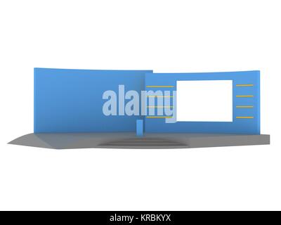 Stage Interior-Exterior Sample Isolated on white background Stock Photo ...