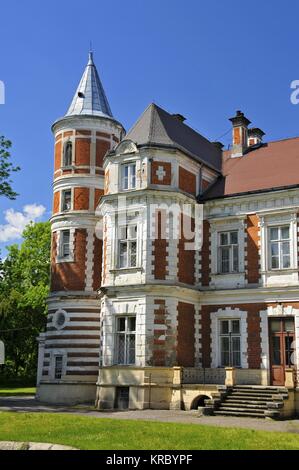 Eclectic palace of the Kronenbergs in village Brzezie, Kuyavian ...