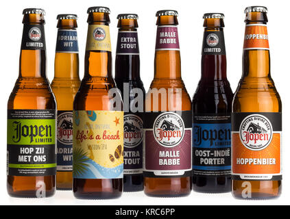 Collection of Dutch craft beers by Jopen brewery in Haarlem, The ...