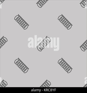 Metal Spring Icon Isolated on White Background Stock Photo - Alamy