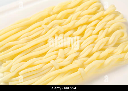 Slovak cuisine - String cheese Stock Photo - Alamy