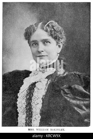 Ida Saxton McKinley (1847-1907), First Lady of the United States 1897 ...