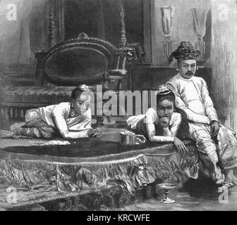 Queen Supayalat and King Thibaw Stock Photo - Alamy