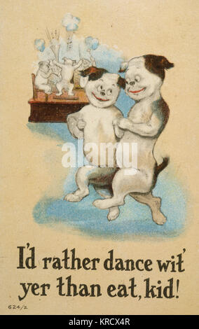 Two dogs dancing Stock Photo - Alamy